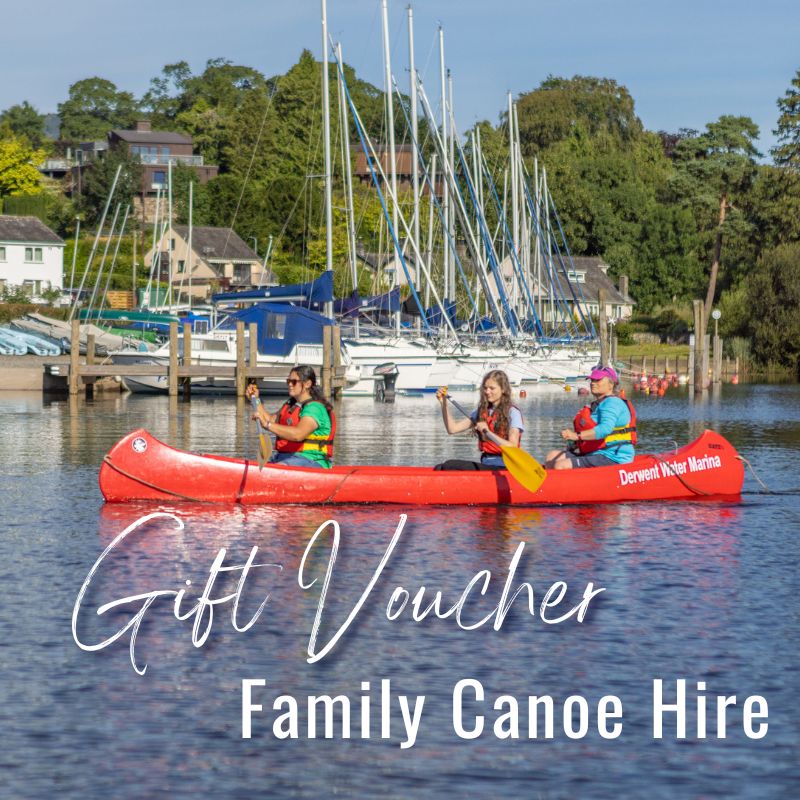 Gift Voucher - Family Canoe Hire - Derwent Water Marina
